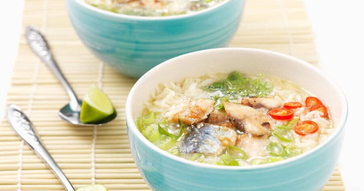 Vietnamese rijstsoep met makreel | Recept - Lassie rijst